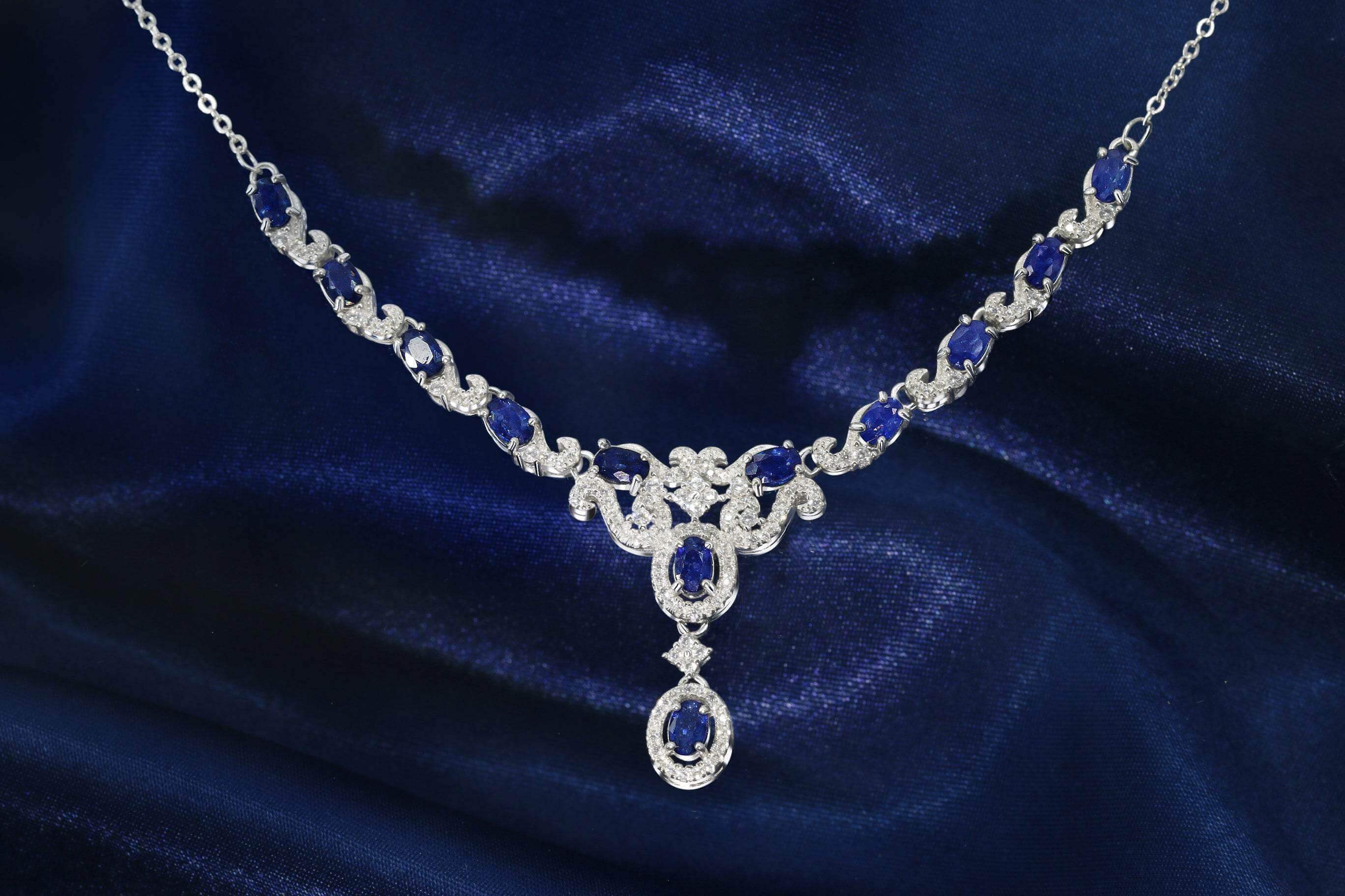 Natural Blue Sapphire Jewelry for Women | Yadman Emarati